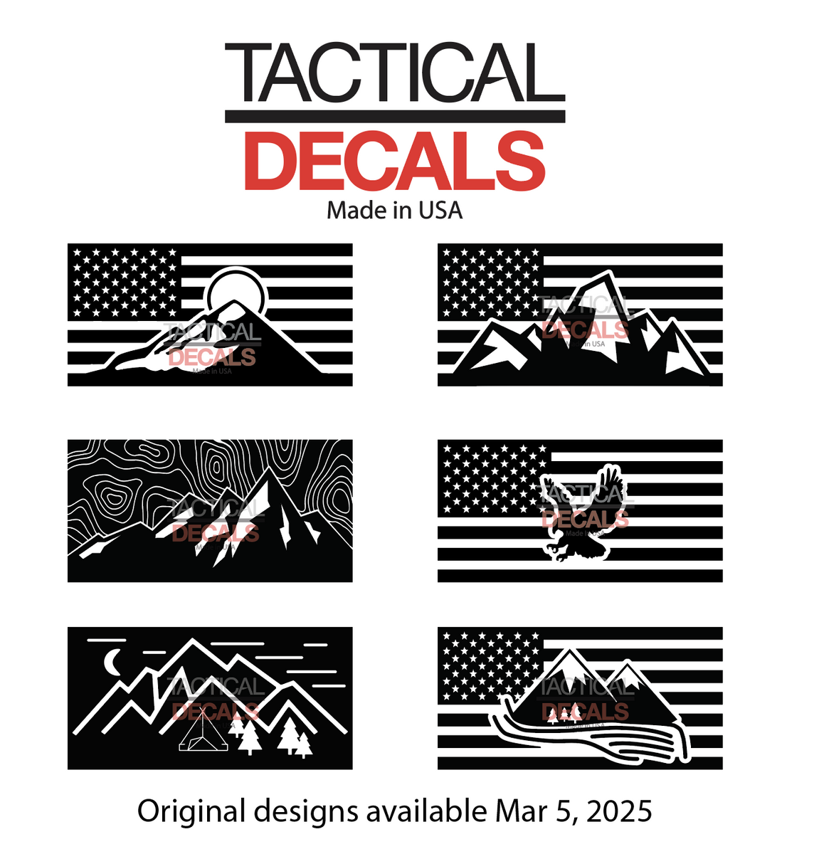 New Tactical Decals designs for 2025!