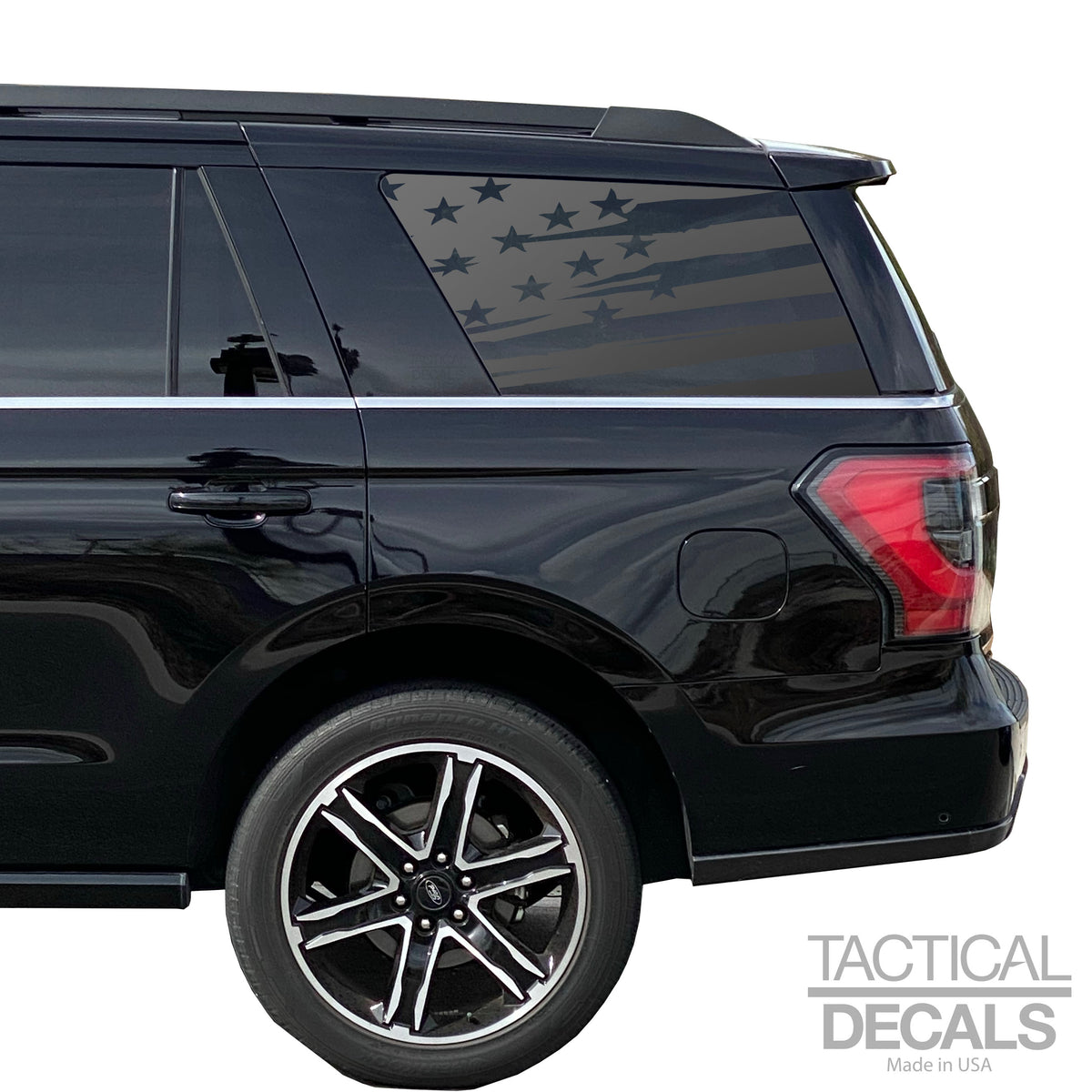 Distressed USA Flag Decal for 2018 - 2024 Ford Expedition 3rd Windows ...