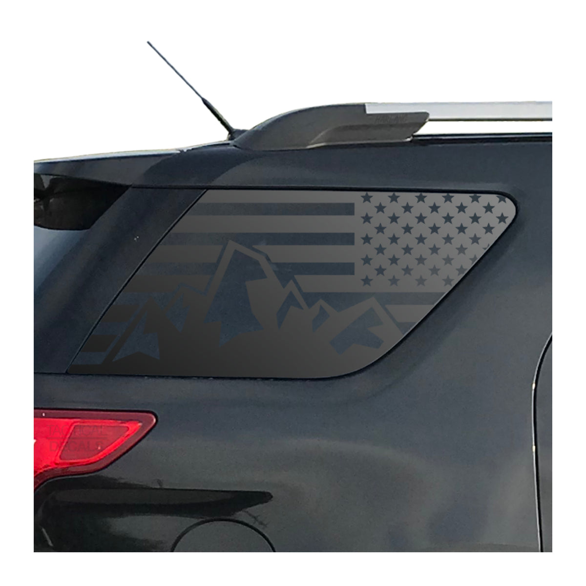 USA Flag with Mountain Scene Decal for 2011-2019 Ford Explorer 3rd Win ...