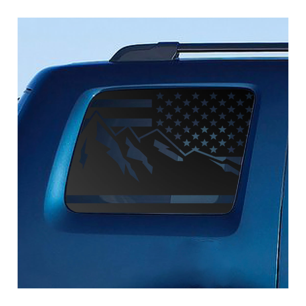 USA Flag w/Mountain Scene Decal for 2009-2015 Honda Pilot 3rd Windows ...