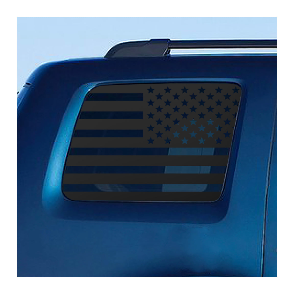 USA Flag Decal for 2009-2015 Honda Pilot 3rd Windows - Matte Black ...