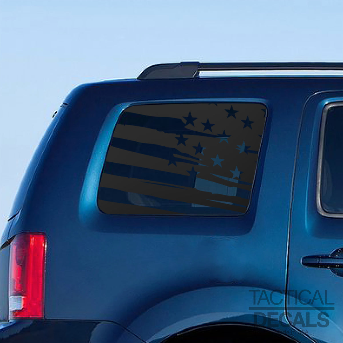 Distressed USA Flag Decal for 2009-2015 Honda Pilot 3rd Windows - Matt ...