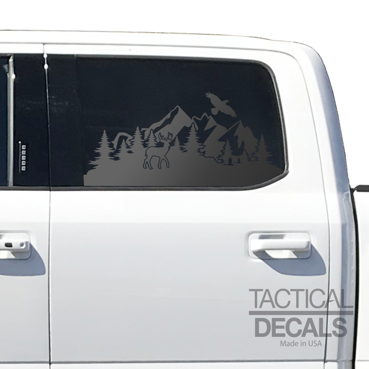 Wildlife Outdoor Scene Decal for 2015- 2020 Ford F-150 Windows - Matte ...