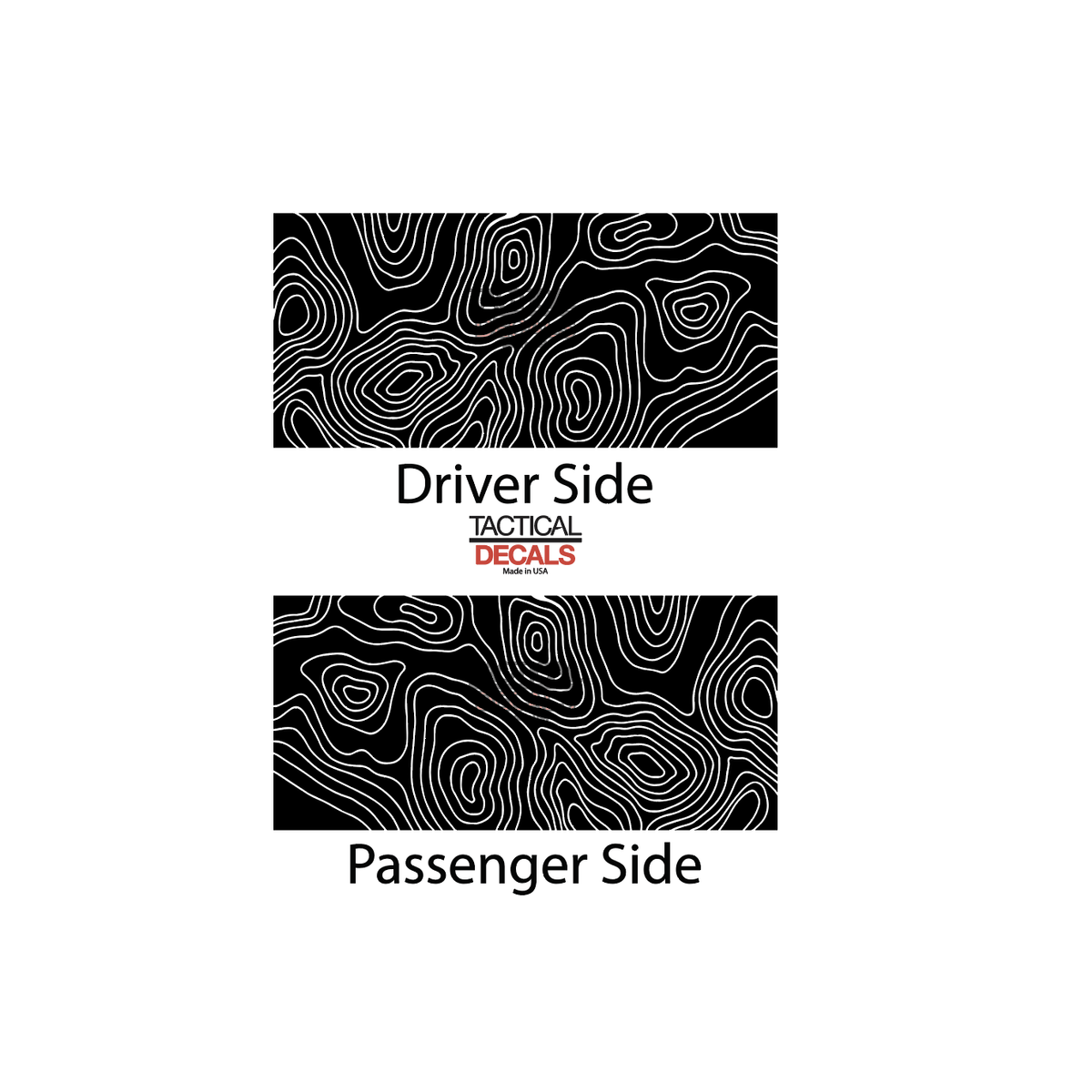 Topography Map Decal for 1996-2002 Toyota 4Runner 3rd Windows - Matte ...