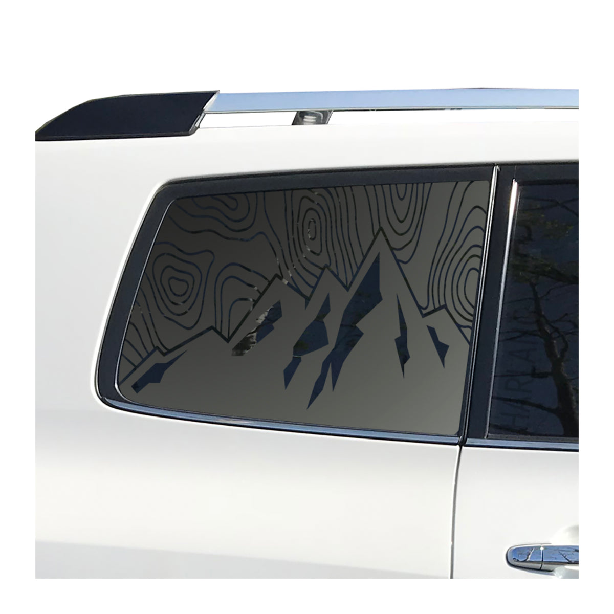 Topography Mountain Scene Decals for 2008-2013 Toyota Highlander 3rd W ...