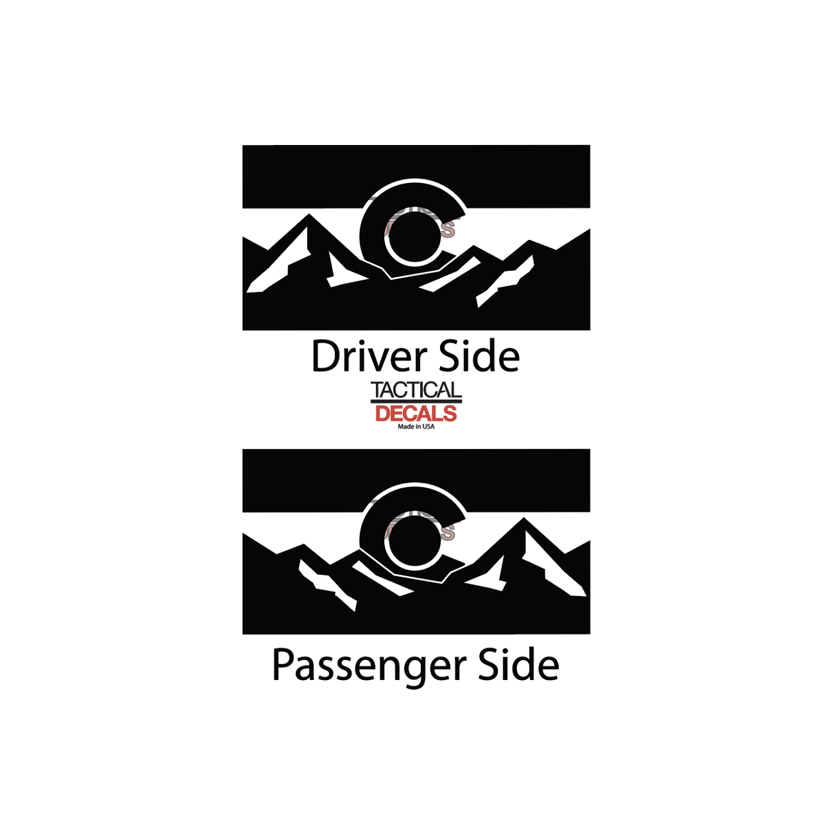 State of Colorado Flag w/mountains Decal for 2023 - 2024 Toyota Sequoi ...