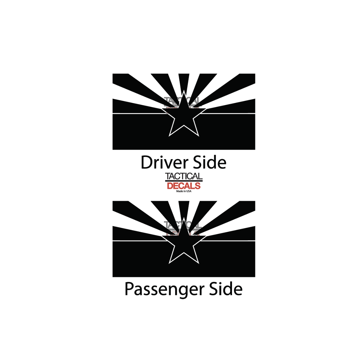 State of Arizona Flag Decal for 2023 - 2024 Toyota Sequoia Rear Window ...