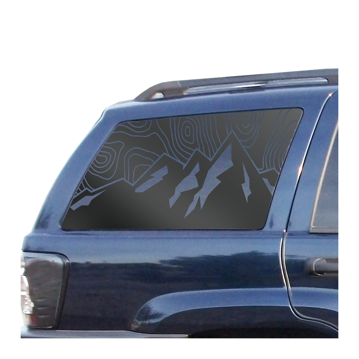 Topography Mountain Scene Decals Fits 1999-2004 Jeep Grand Cherokee ...