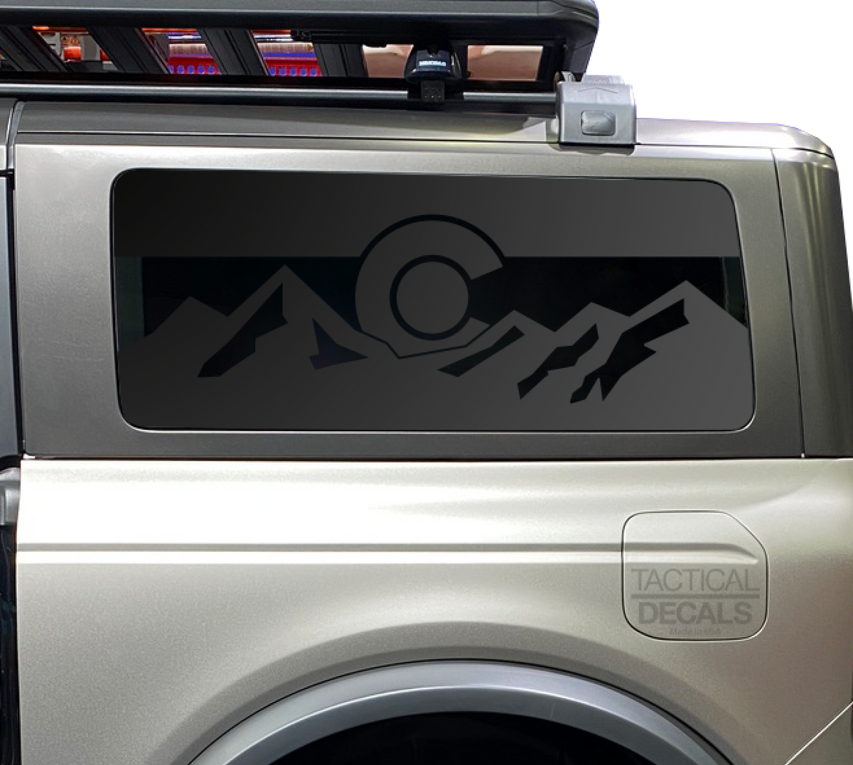 State of Colorado Flag w/Mountains Decal for 2021 - 2024 Ford Bronco 2 ...