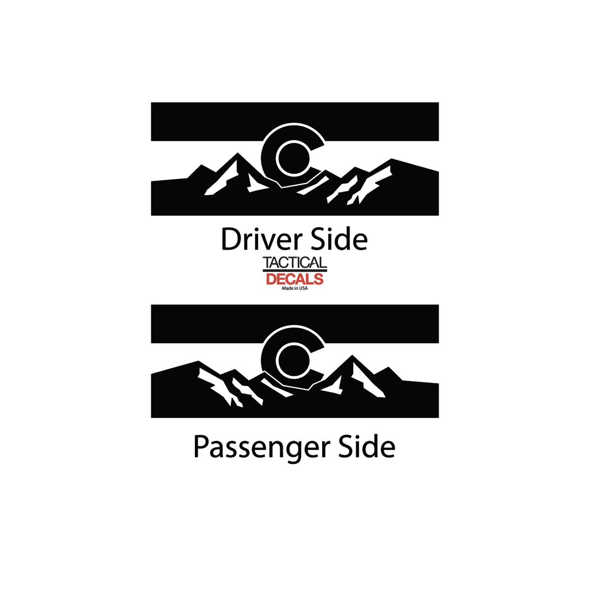 State of Colorado Flag w/Mountains Decal for 2021 - 2024 Chevy Tahoe 3 ...