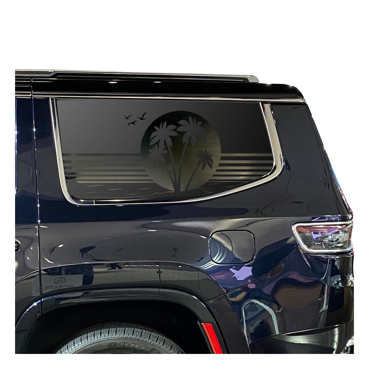 Beach Scene Decal for 2022-2023 Jeep Grand Wagoneer 3rd Windows - Matt ...