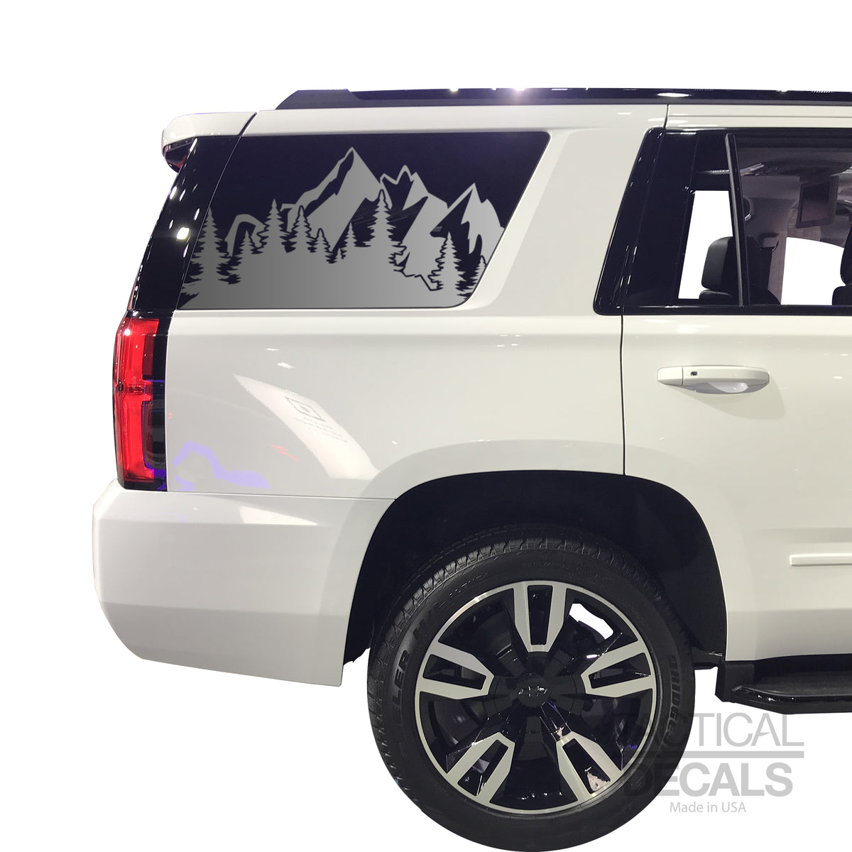 Outdoors Mountain Scene Decal for 2015-2020 Chevy Tahoe 3rd Windows ...