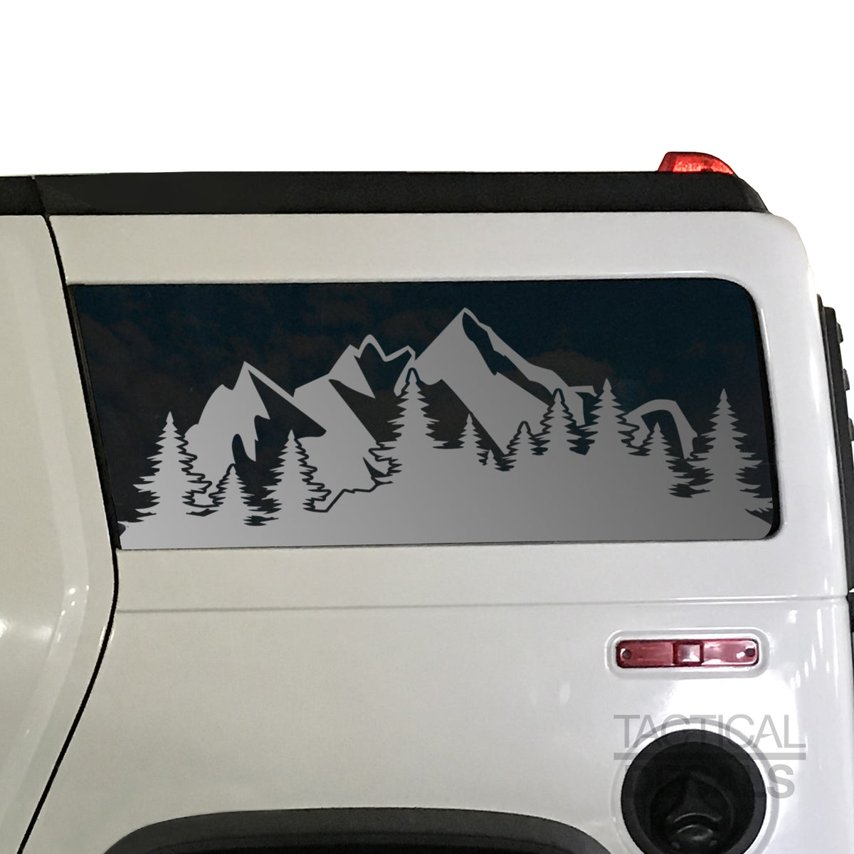 Outdoors Mountain Scene Decal for 2002-2009 Hummer H2 3rd Windows - Ma ...